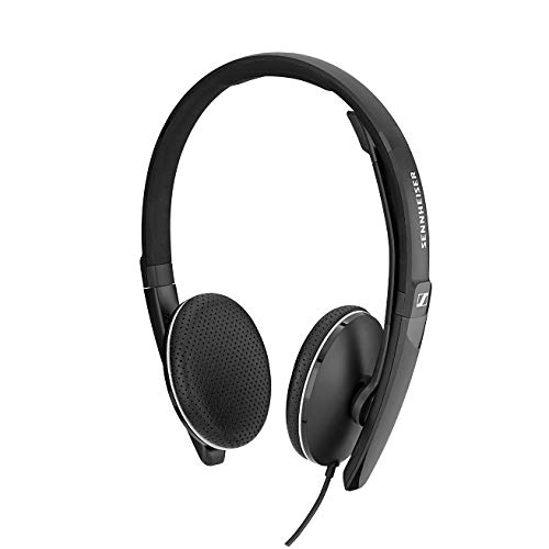 Sennheiser SC 160 USB (508315) - Double-Sided (Binaural) Headset for Business Professionals | with HD Stereo Sound, Noise Canceling Microphone, & USB Connector (Black), Black