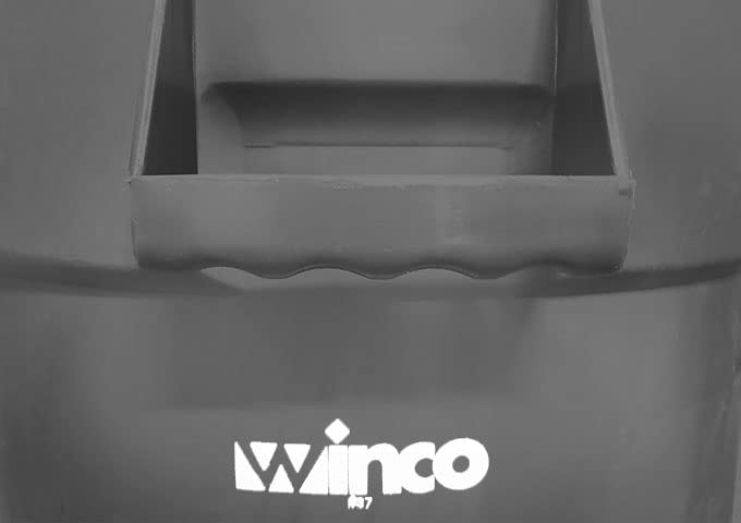 Winco PTC-20G Round Trash Can, 20 Gallon, Gray