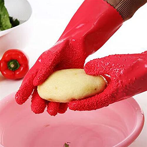 VEMMIO Cleaning Glove Peeling Kitchen Vegetables Peeling Gloves Rubbing Potato Skin Scaling Gloves Household Gloves