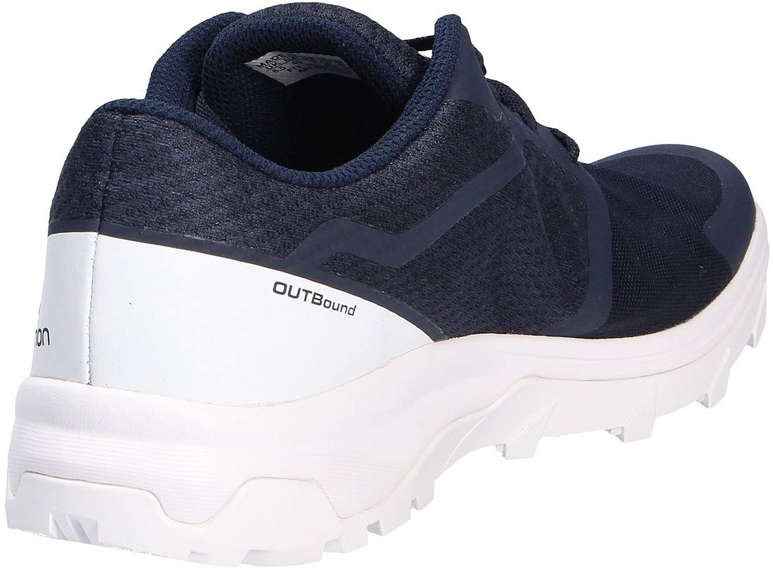 Salomon Men's Outbound Hiking Shoes, Navy Blazer/White/White, 7.5