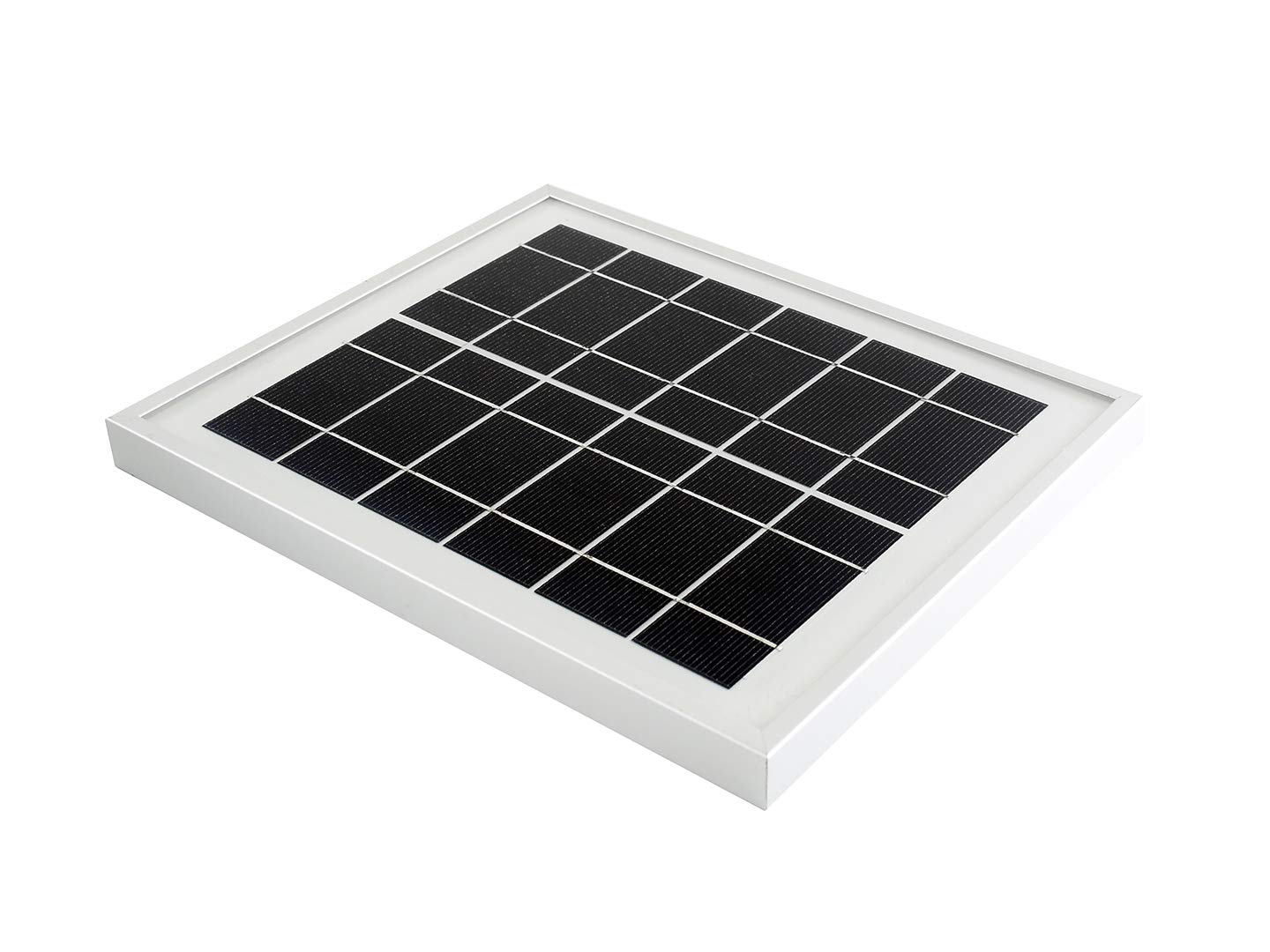 waveshare Solar Panel (6V 5W) with High Performance156 Monocrystalline Cell Toughened Glass Anodic Oxidation Aluminum Alloy for Use with Solar Power Manager