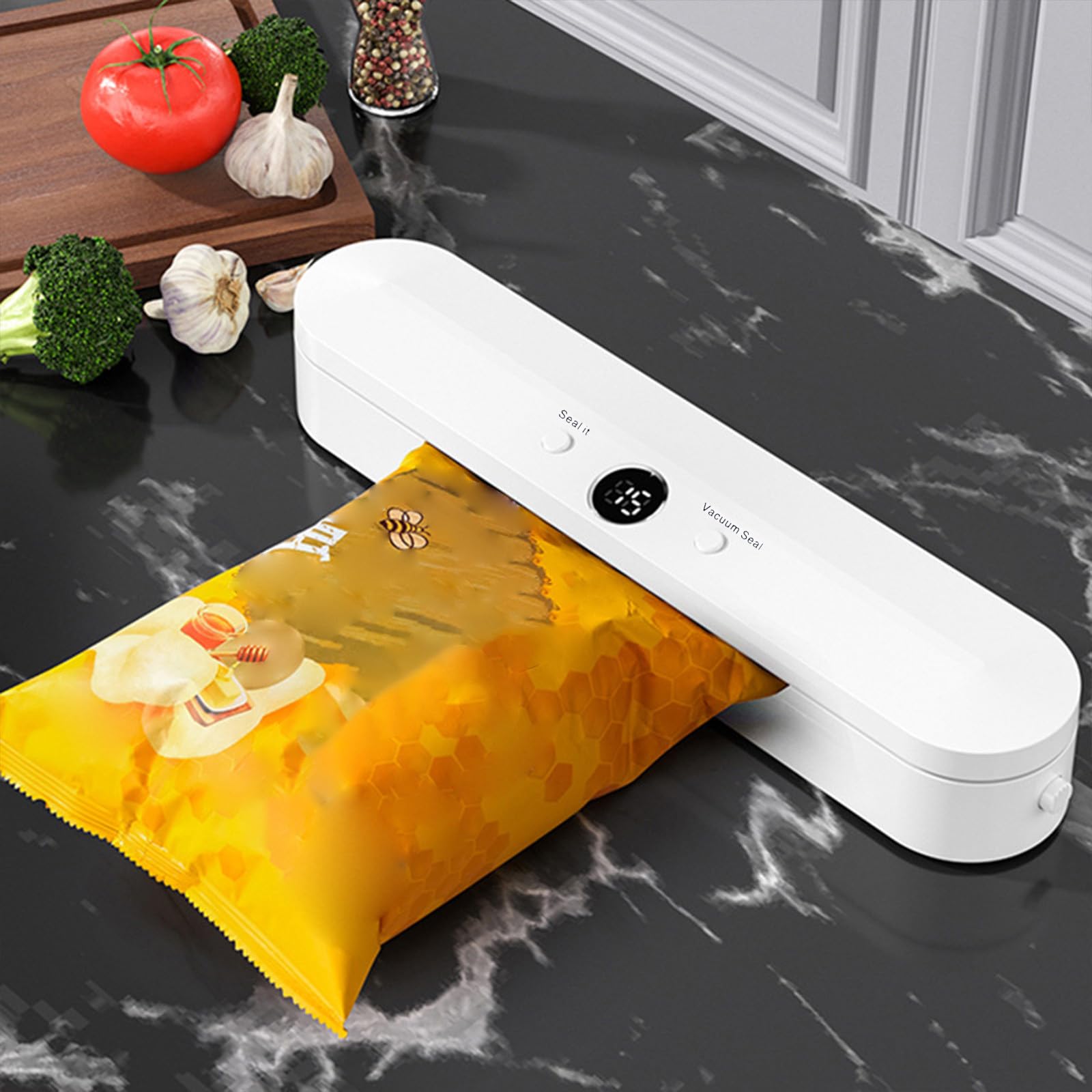 Vacuum Sealer, Food Vacuum Sealer Machine, Automatic Food Vacuum Sealer for Food Preservation Sealing Packing System