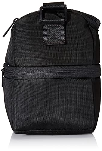 Vera Bradley Women's Recycled Lighten Up ReActive Expandable Lunch Cooler Lunch Bag, Black, One Size