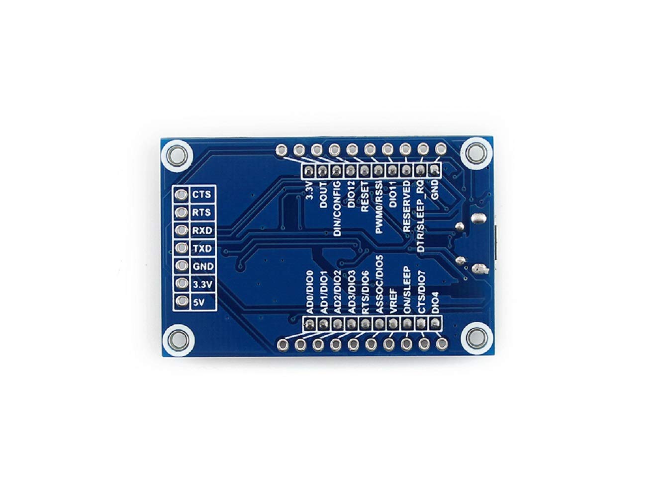 waveshare XBee USB Adapter UART Communication Board XBee Interface USB Interface Onboard Buttons/LEDs for Easy Testing,Program/Configure XBee Module
