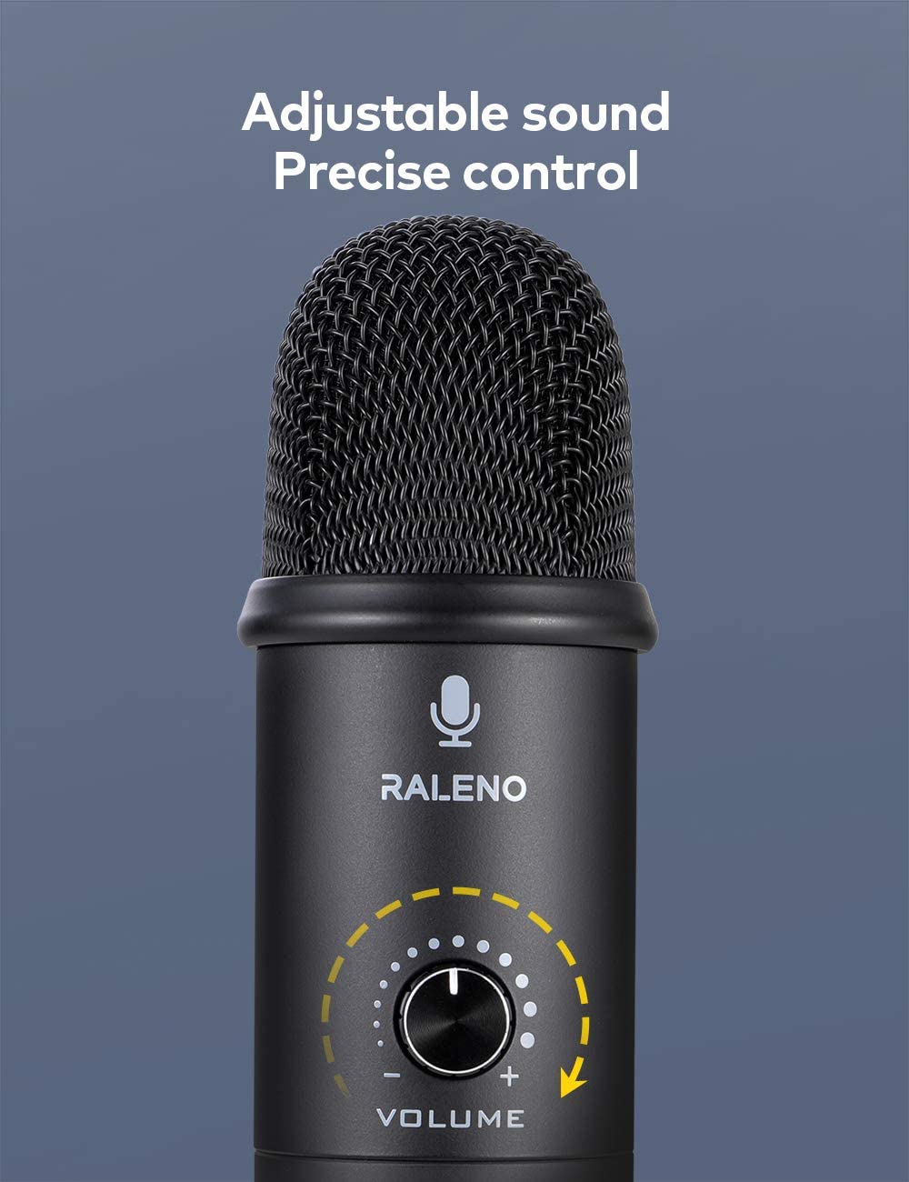 USB Microphone for Computer, Cardioid PC-Microphone, Professional 78 dB Full Metal Microphone, Compatible with Computers, Laptop, Mac, Good Use for Audio Recording, Skype, Gaming, Voice Chat