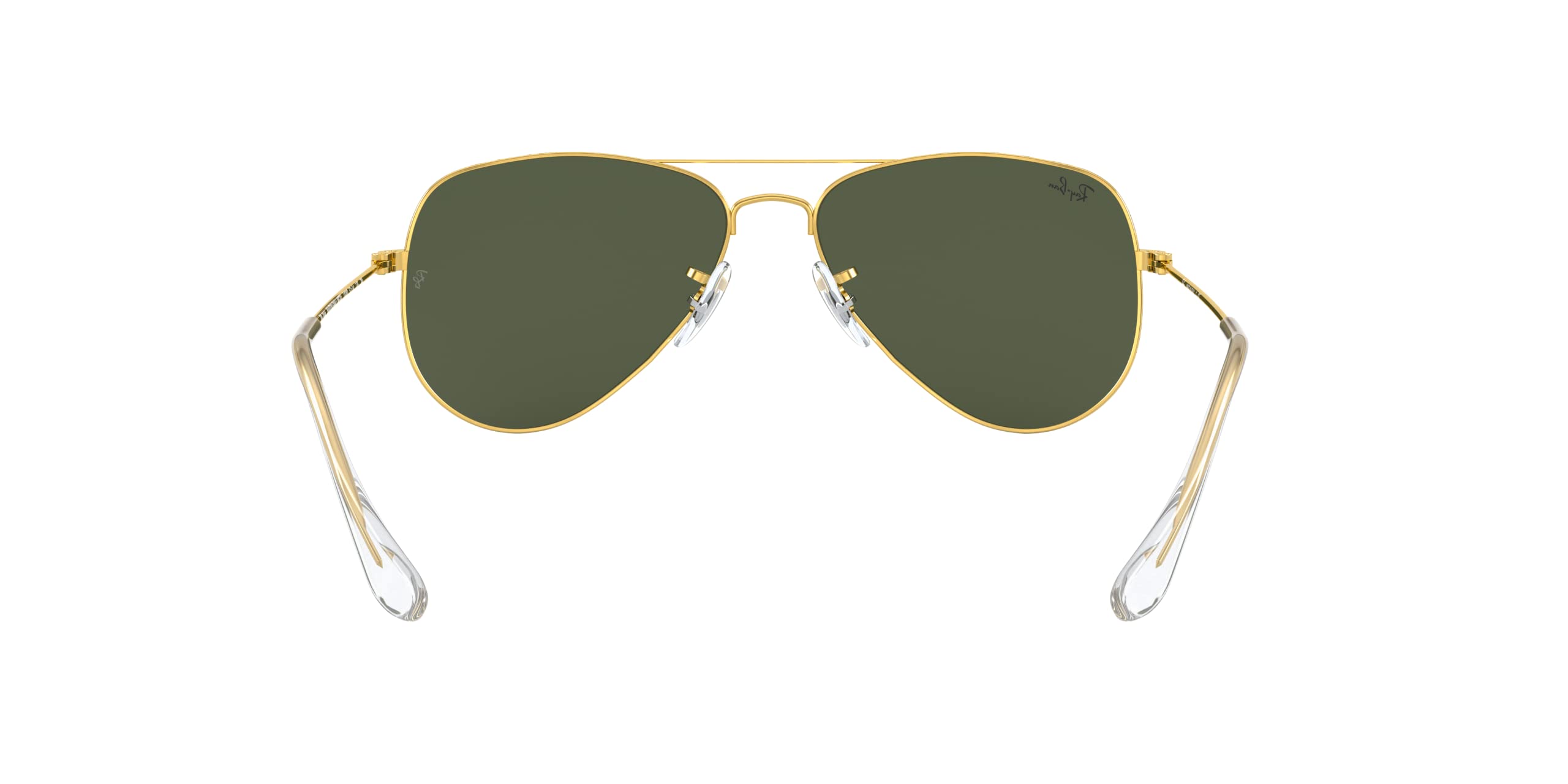 Ray-Ban RB3044 Aviator Small Metal Sunglasses, Gold/G-15 Green, 52 mm