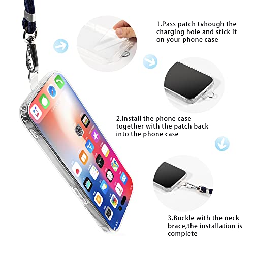 Shantime Doogee N20 Pro Case + Universal Mobile Phone Lanyards, Neck/Crossbody Soft Strap Silicone TPU Cover Bumper Shell for Doogee N20 Pro (6.3β)