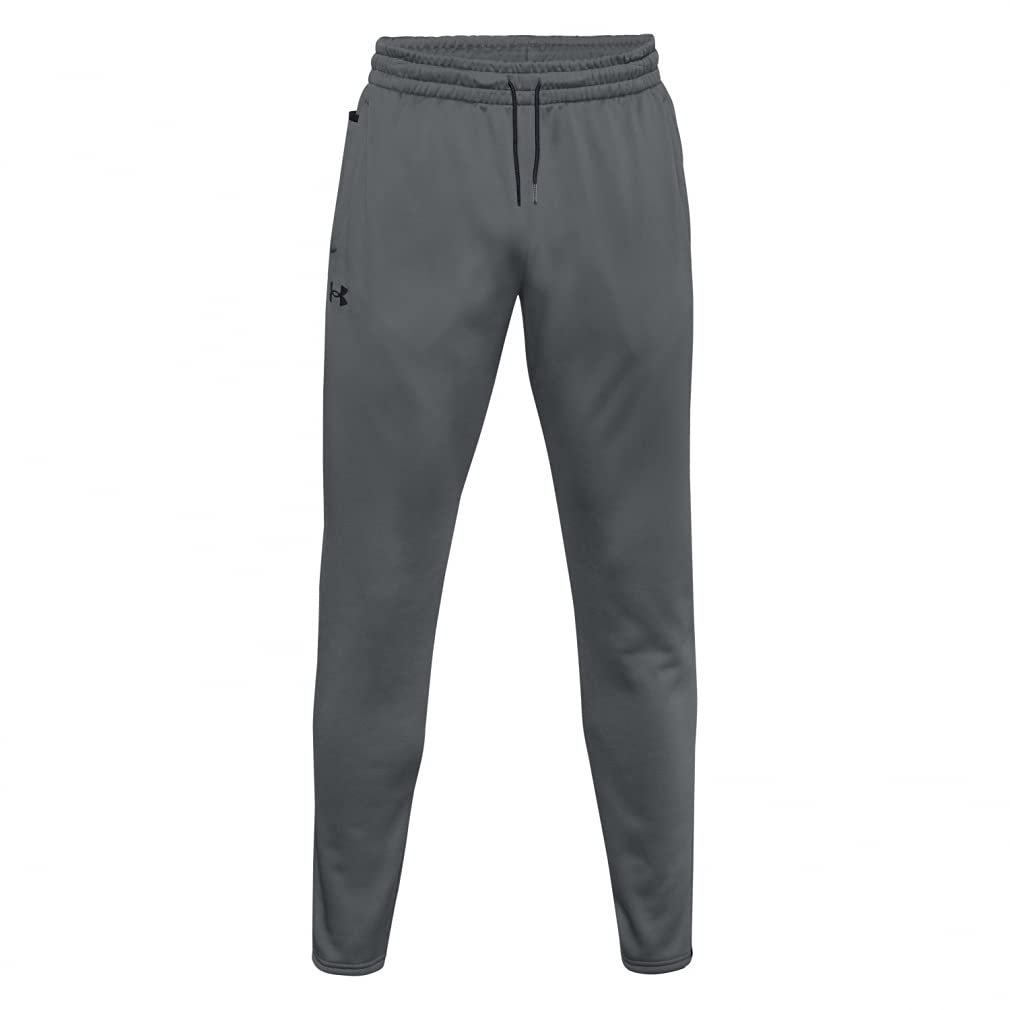 Under Armour Mens Armour Fleece Pants , Pitch Gray (012)/Black , Medium