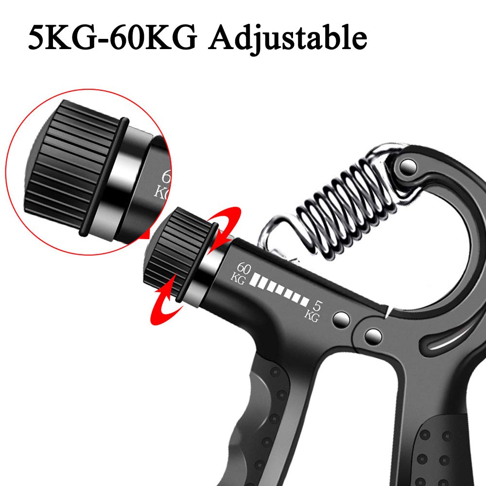 UFonding Upgraded Hand Grip Strengthener with Auto Count Adjustable Resistance 11-132 lbs for Youth Men Training 1 Pack