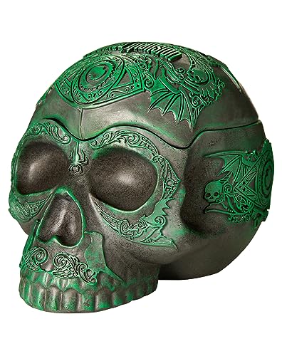 Spirit Halloween Disney's The Haunted Mansion Tabletop Skull | Officially Licensed | Home Décor | Horror Décor | Skull Decoration