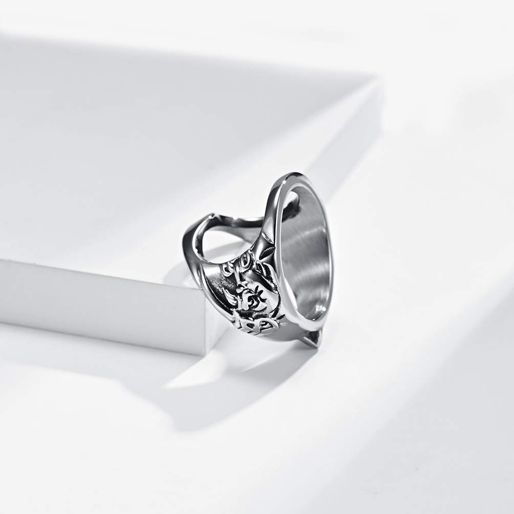 WOYNJI Stainless Steel Creative Versatile Finger Bottle Opener Ring for Men and Women Size 8