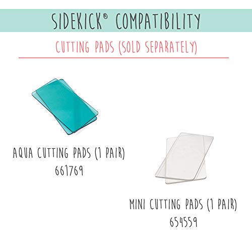 Sizzix Sidekick Starter Kit 661770 Portable Manual Die Cutting & Embossing Machine for Arts & Crafts, Scrapbooking & Cardmaking, 6.35 cm Opening, 2.5" Opening, White