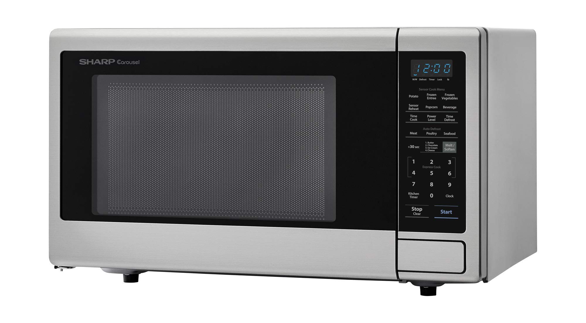 Sharp ZSMC2242DS Countertop 1200 Watt Microwave Oven 2.2 cu. ft Stainless Steel (Renewed)