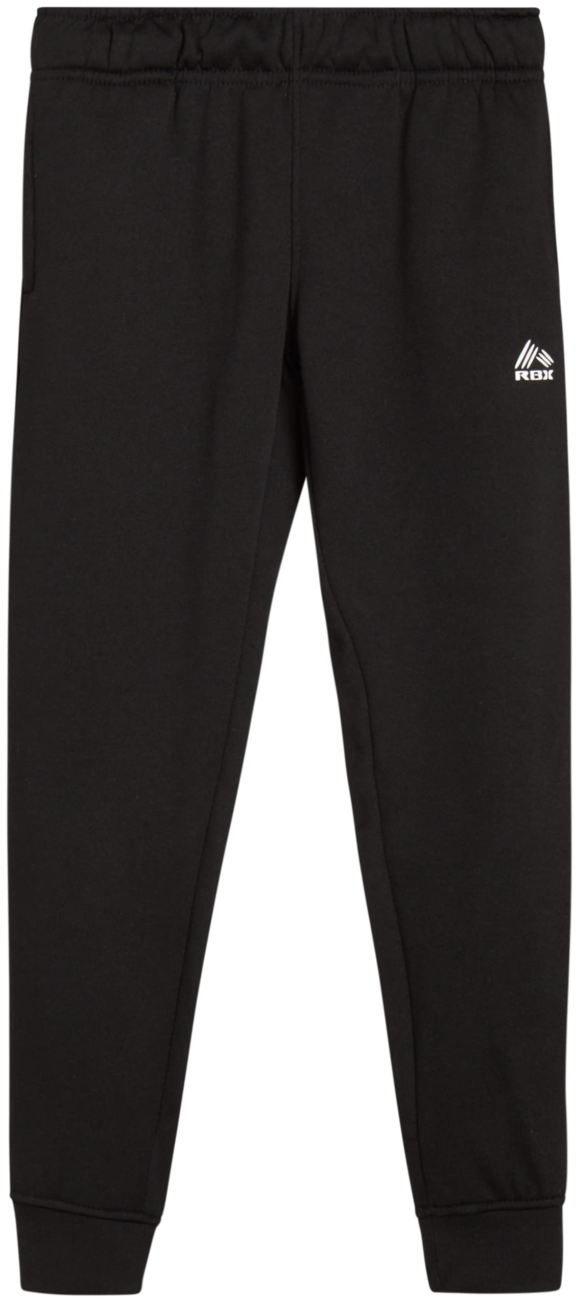 RBX Girls' Sweatpants - 2 Pack Active Fleece Joggers (Size: 4-16), Size 7-8, Pretty Pink/Black