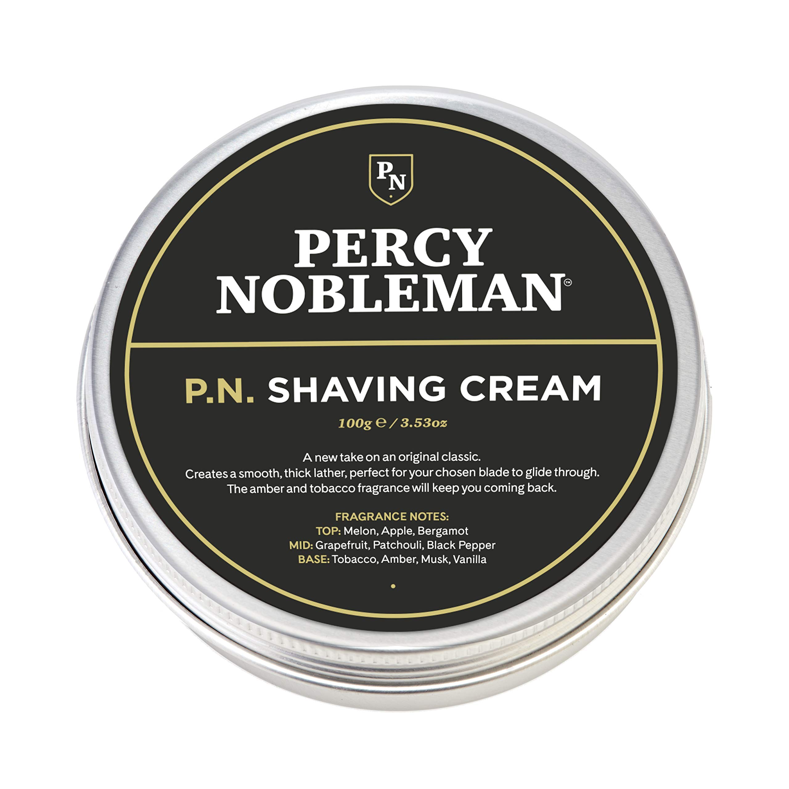 Shaving Cream By Percy Nobleman, Premium Quality Shave Cream 100g