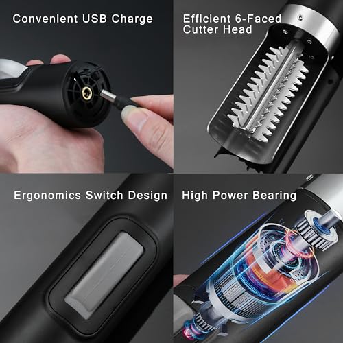 Powerful Electric Fish Scaler ,Cordless Fish Scaler Remover Easily Remove fishscales without Fuss Or Mess for Chef and Home Cooks Fish Cleaning tools