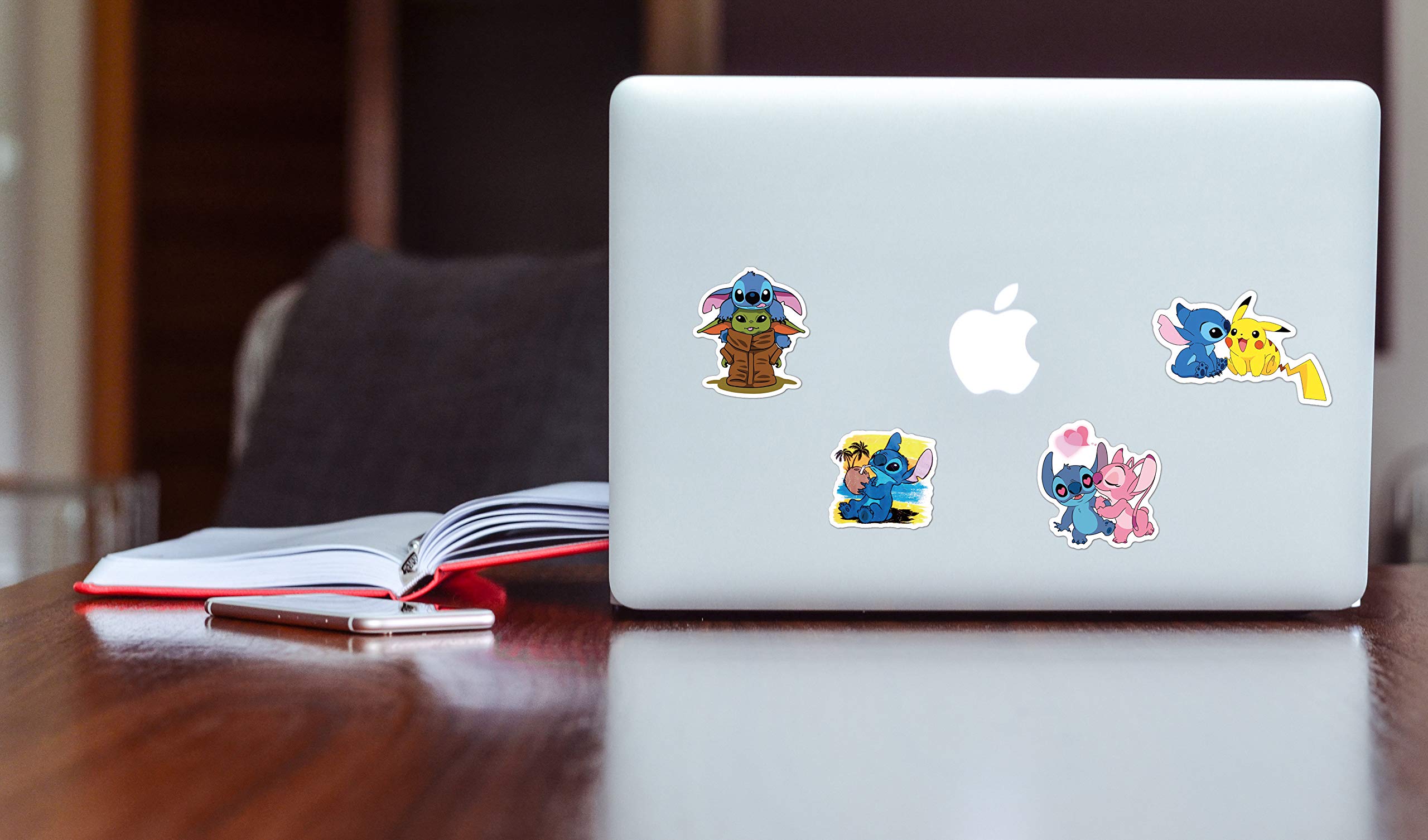 Stitch Caroon Stickers(100pcs) Waterproof Vinyl for Waterbottle Laptop Luggage Car Motorcycle Bicycle Fridge DIY Styling Vinyl Home