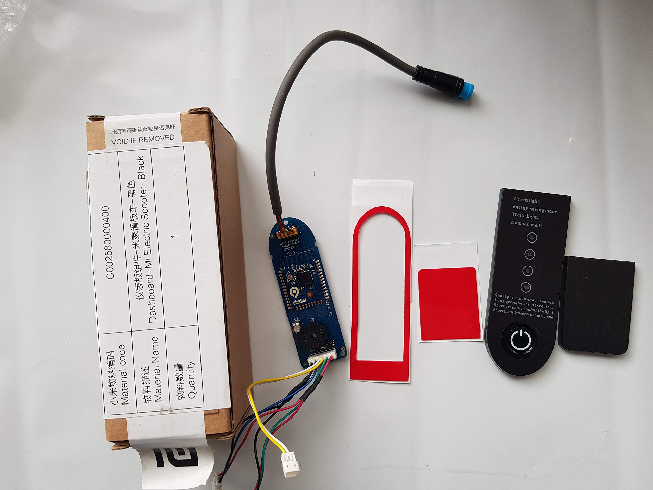 SPEDWHEL Original Dashboard for XIAOMI MIJIA M365 Electric Scooter Instrument Circuit Board (Original Dashboard with Cover&Stickers)
