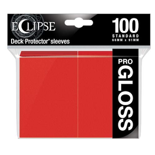 Ultra Pro Eclipse PRO 100+ Deck Box and Glossy Sleeves Red