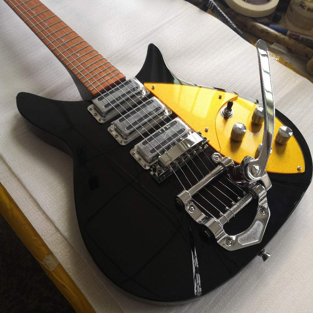 Wuyuana guitar 325 Electric Guitar Fingerboard Has Glossy Paint Chord Spacing 527 Mm electric guitar (Size : 34 inches)