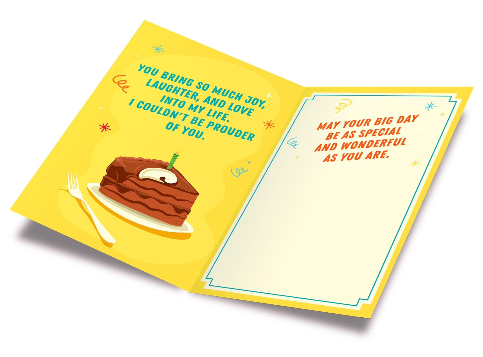 Prime Greetings Birthday Card For Son, Made in America, Eco-Friendly, Thick Card Stock with Premium Envelope 5in x 7.75in, Packaged in Protective Mailer