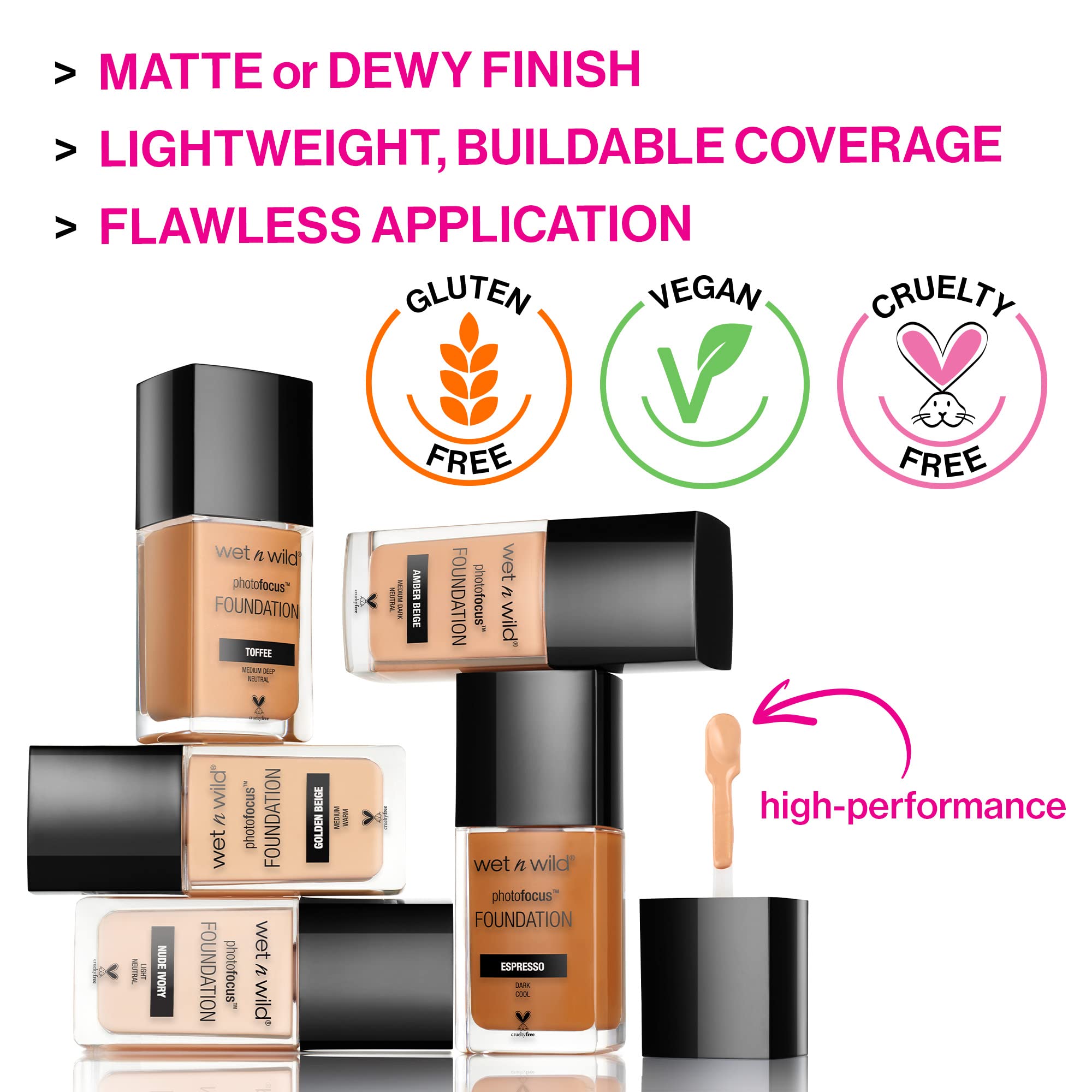 wet n wild Photo Focus Dewy Foundation, Cocoa, 1.06 Ounces