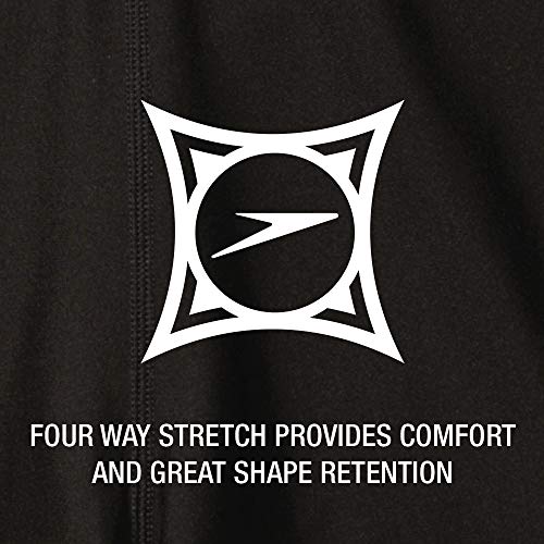 Speedo Men's Swimsuit Square Leg Endurance+ Solid,Speedo Black,30