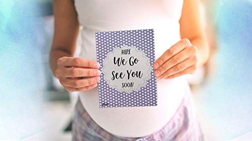 Ultrasound Photo Frame with 6 Front and Back Pregnancy Milestone Cards
