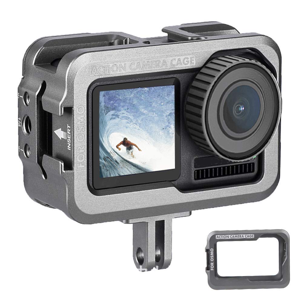zhuolong Action Camera Protective Cage Vlog Extension Frame for DJI Osmo Action