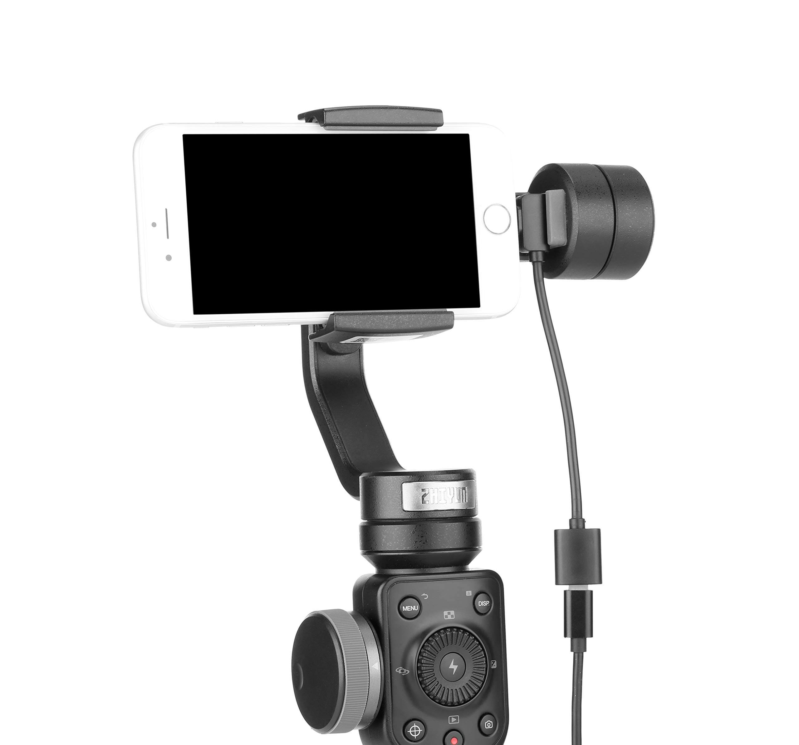 Saramonic Short Lightning Cable with Right-Angle Connector for iPhones Mounted in Gimbals (DITC80), M to F Right-Angle