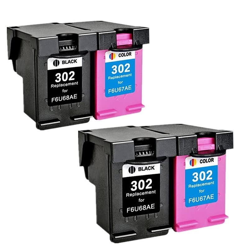 Shine-Tron OEM 302XL Replacement Cartridge Replacement for (for) H-P 302 HP302 XL Ink Cartridge for Desk-J-ET 1110 1111 1112 2130 2131 Printer Replacement
