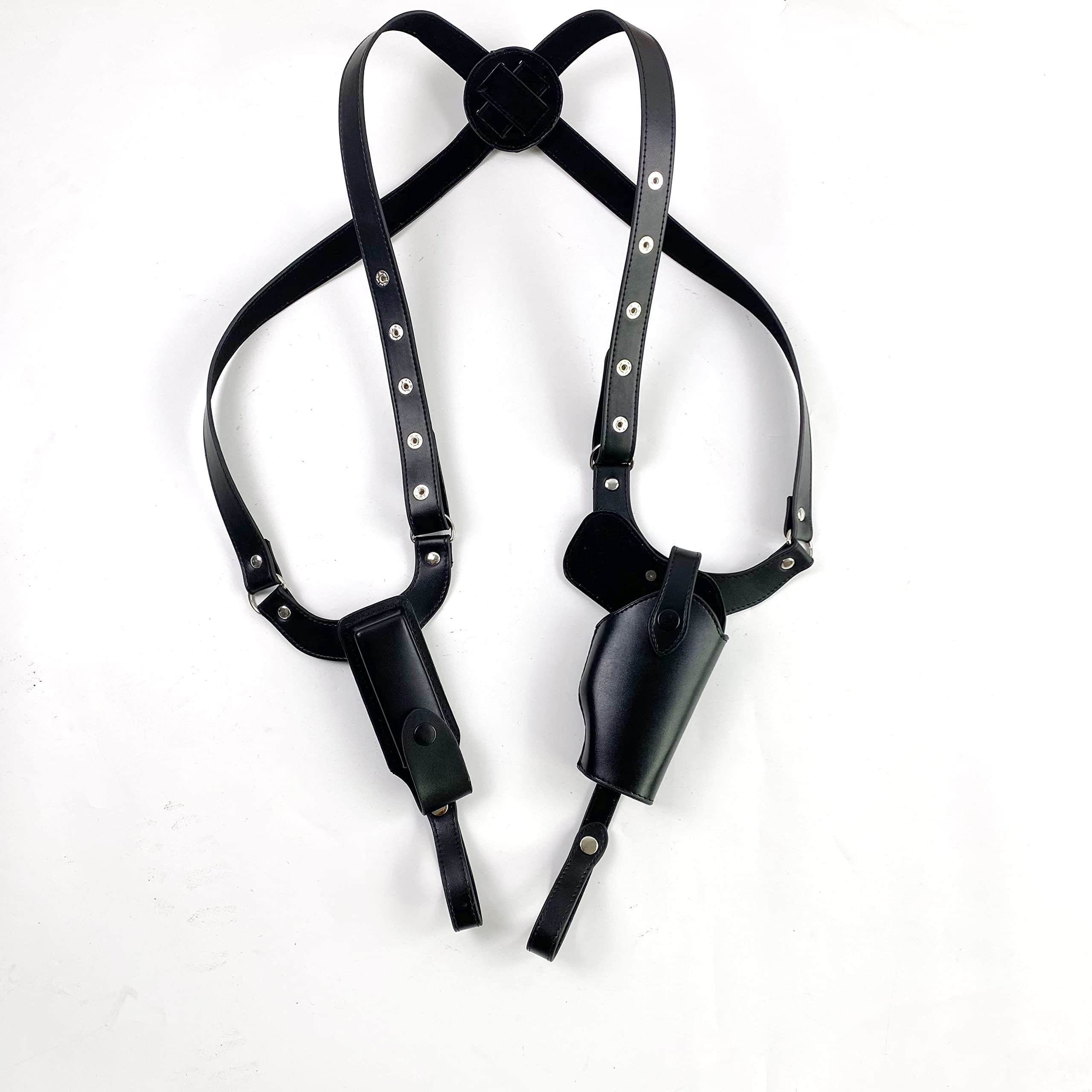 Shoulder Holster for Concealed Carry, Vertical Gun Holster Leather Shoulder Holster for 1911,Most Kinds of Pistols