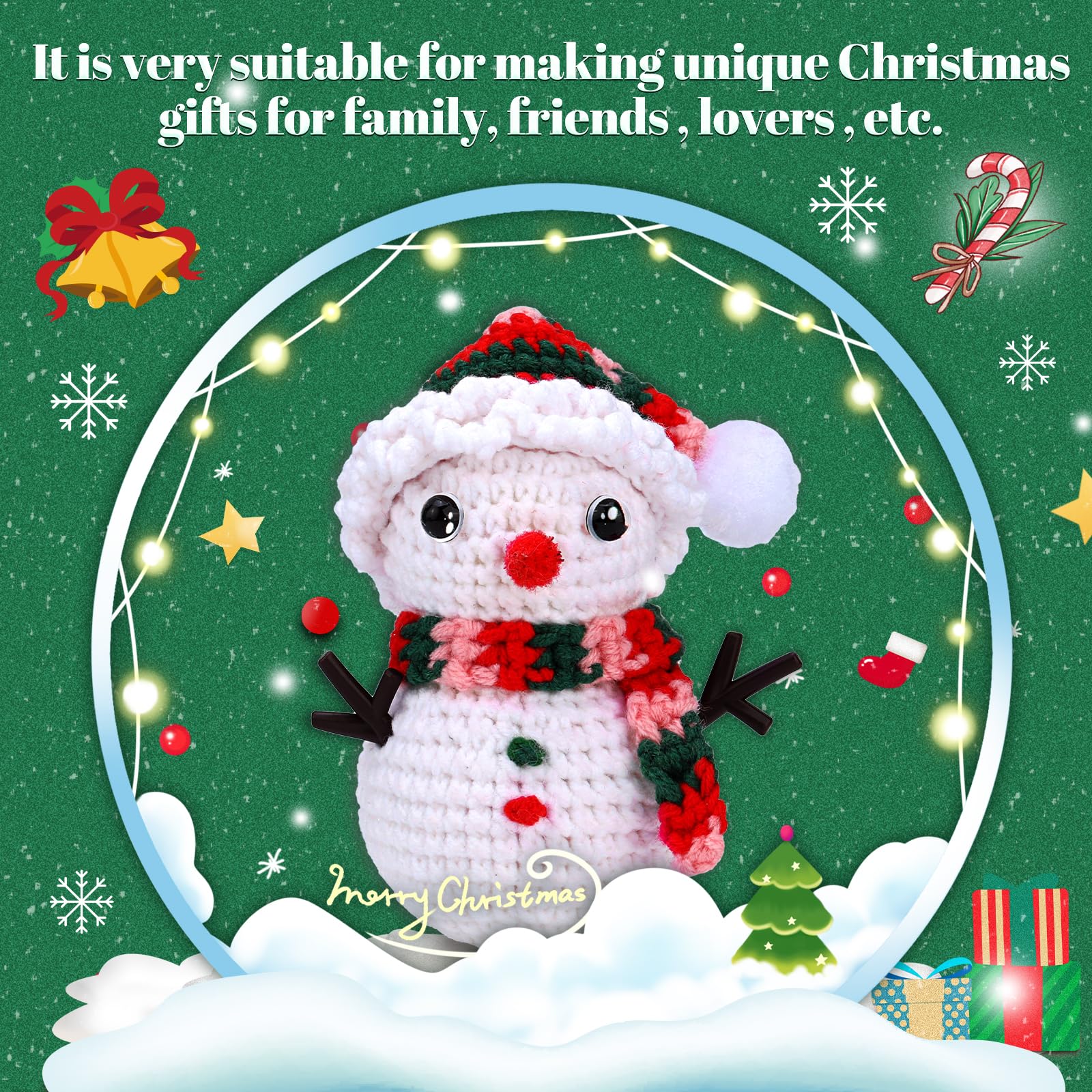 Pnytty Crochet Kits for Beginners Adults, Crochet Starters Kit with Step-by-Step Video Tutorials,Easy Complete Craft Kniting Kit with Crochet Hooks Yarns for DIY Gift Craft