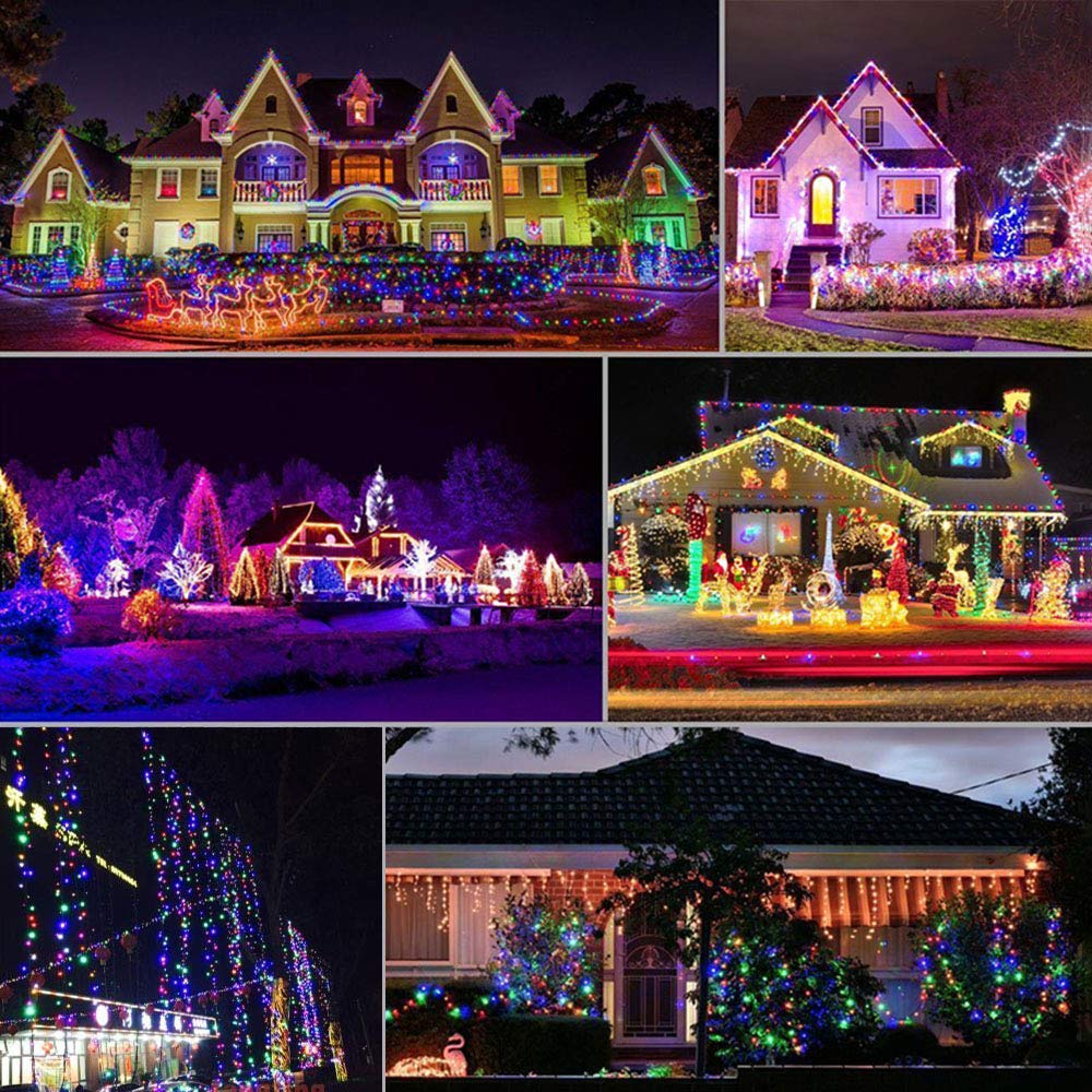 Solar String Lights 19.7ft 30 LED Rope Light Cute Bees 8 Modes Warm White for Party Garden Home Festival Decoration