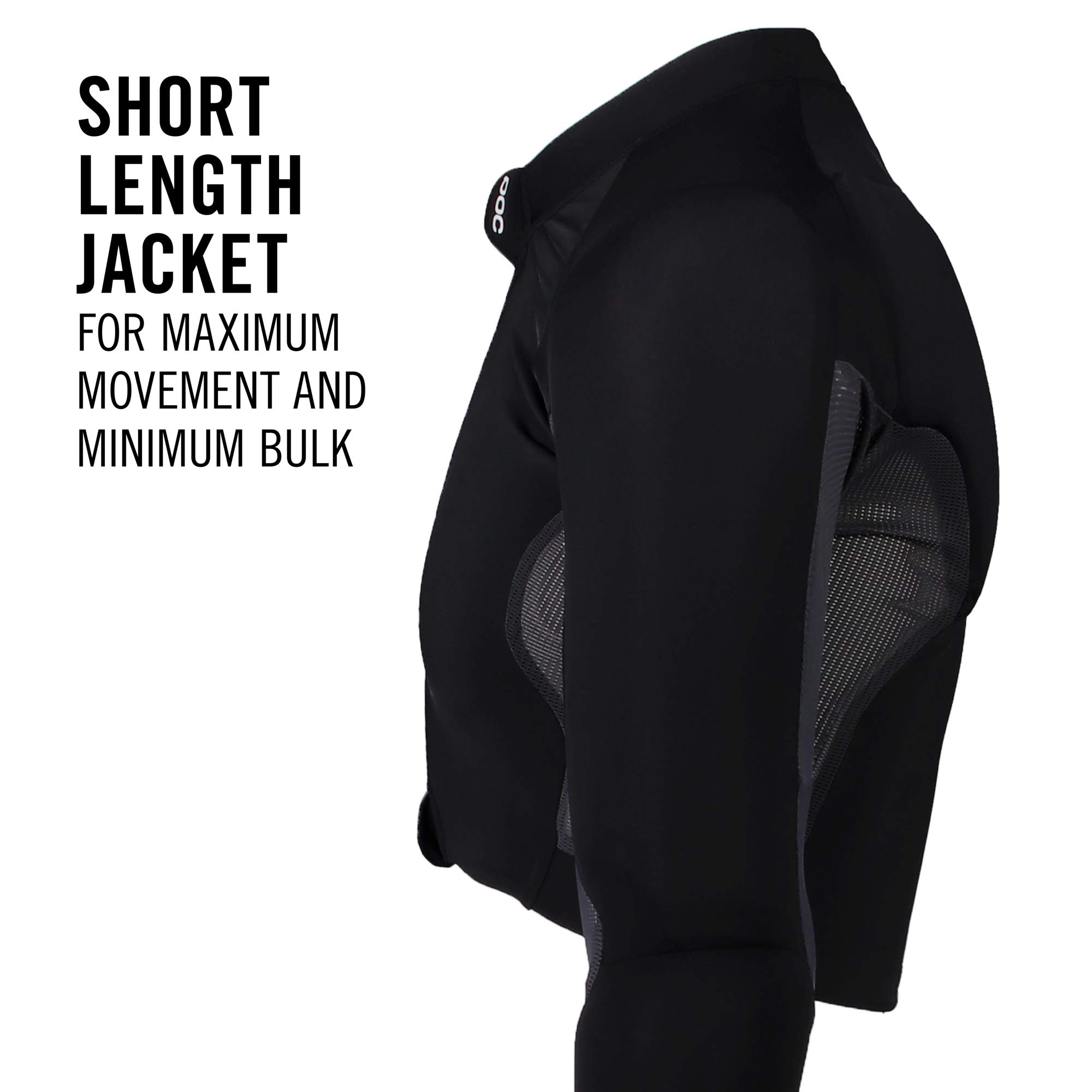 POC, VPD Air Comp Jacket Jr, Youth Ski Racing Armor for Kids, Uranium Black/Hydrogen White, Small