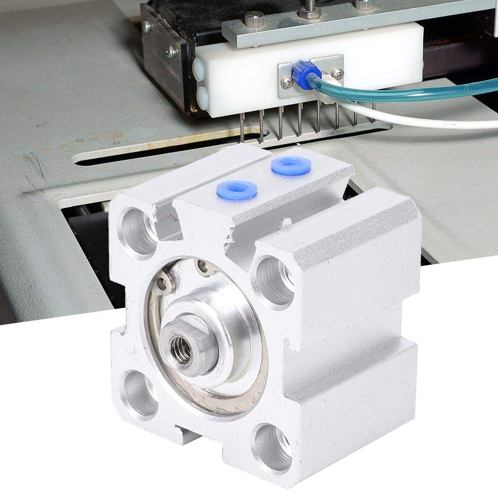 SDA20x5 Pneumatic Air Cylinder Double Acting Aluminum Alloy Thin Air Cylinder 20mm Inner Diameter 5mm Stroke