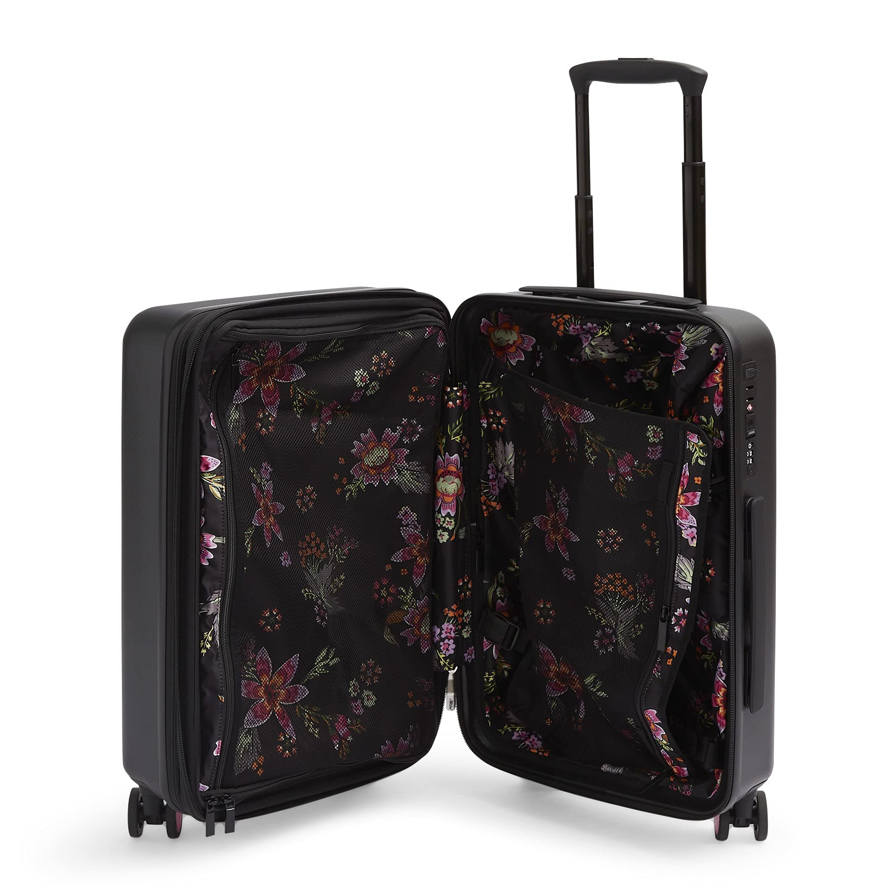 Vera Bradley Women's Hardside Rolling Suitcase Luggage, Grand Blooms Shower, 29" Check In