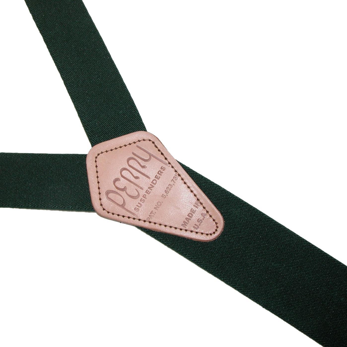 Perry Hook-On Belt Suspenders Big N Tall - The Original - Black - 1.5"W x 54L