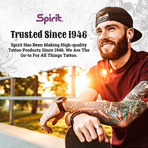 Spirit Tattoo Transfer Paper - A4-Size Stencil Paper for Tattooing - Certified Vegan and Easy Transfer Tattooing Transfer Paper with Vegetable Wax and High-Visibility Purple Dye (100 Count)