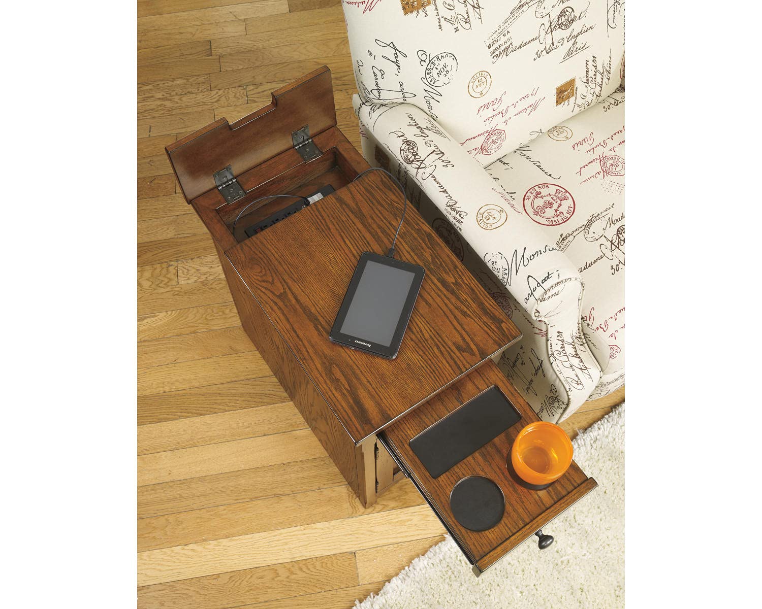 Signature Design by Ashley Laforn Chairside End Table Living Room Furniture, 0, Light Brown