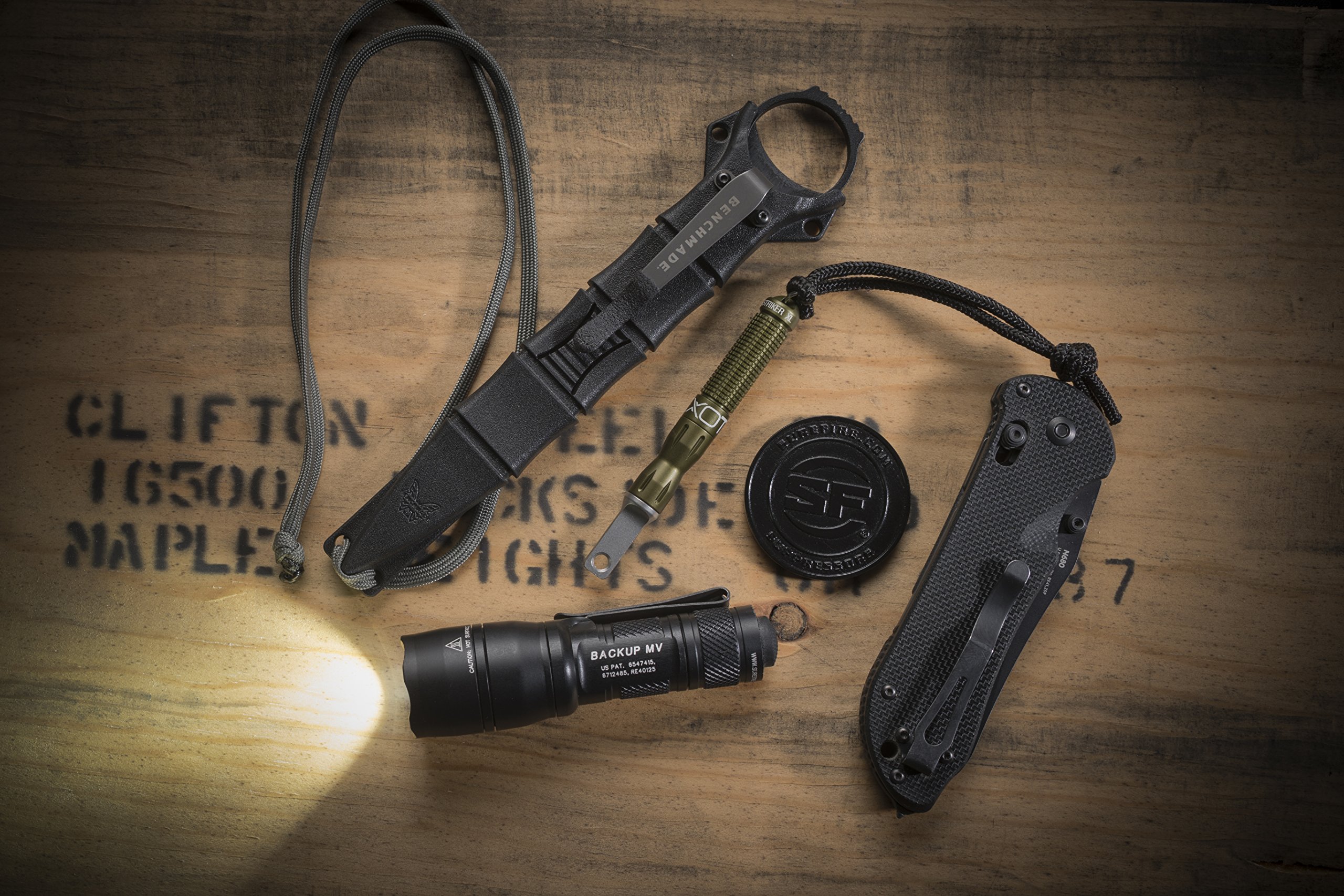 SureFire E1B-MV Backup Flashlights with Dual Output LED with MaxVision Beam Technology, Black