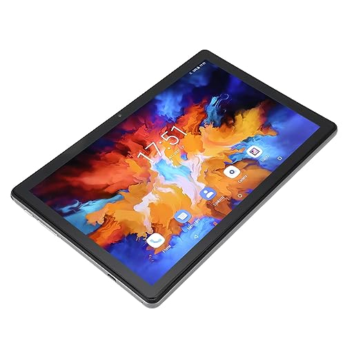 Tablet PC, 5GWiFi 10.1in Smart Phone Tablet Front 800W Rear 2000W Dual Card Slot 100‑240V for Travel for Home (US Plug)