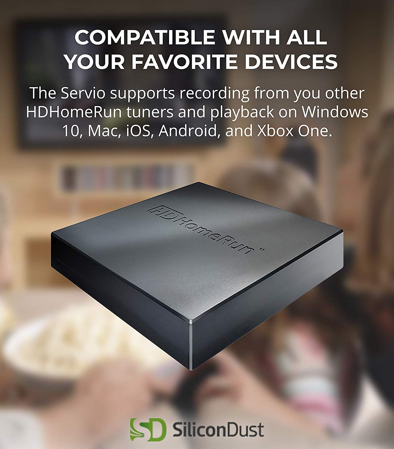 SiliconDust HDHomeRun Servio 2TB Expansion Adds 300+ Hours TV Recording (HHDD-2TB)