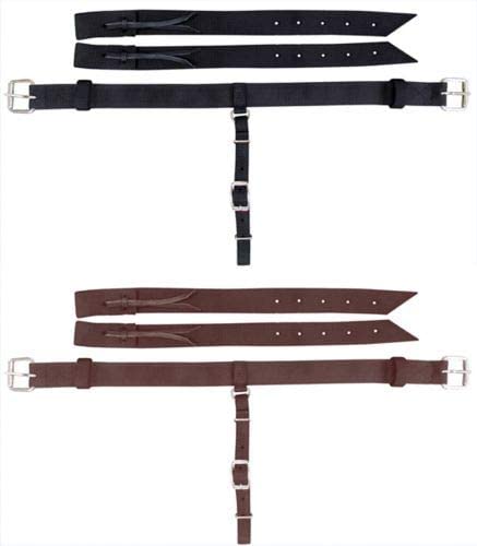 Showman Pony 1.5" Wide Nylon Back Cinch w/Roller Buckles (Black)
