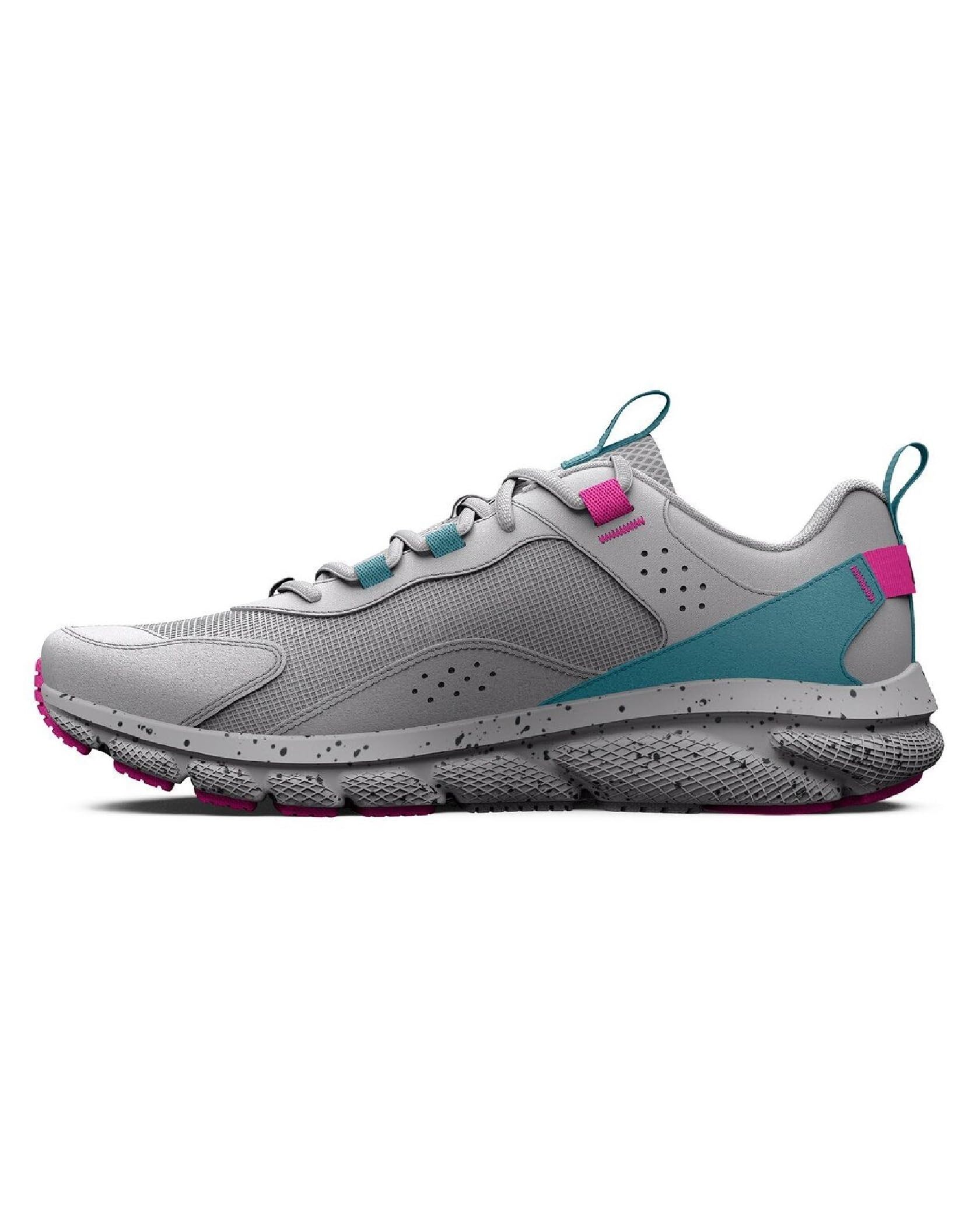 Under Armour Women's Charged Verssert Speckle, (106) Halo Gray/Still Water/Black, 8.5, US