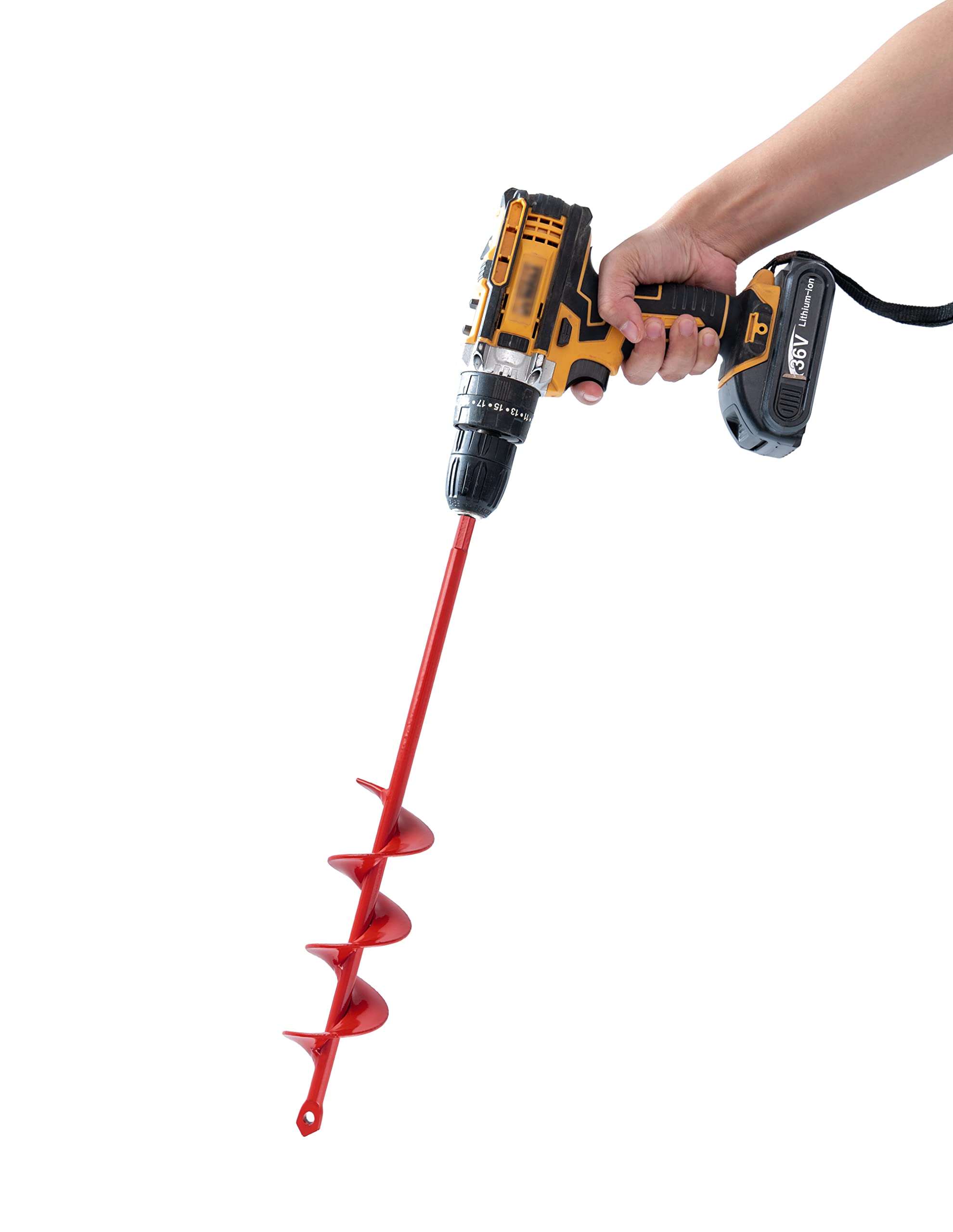 VASGOR Set 4 Auger Drill Bit for Planting - Easy Planter Garden Auger - Bulb & Bedding Plant Augers - Post Hole Digger for 3/8” Hex Drive Drill (1.6x12", 2x12", 2.6x12", 3x12")