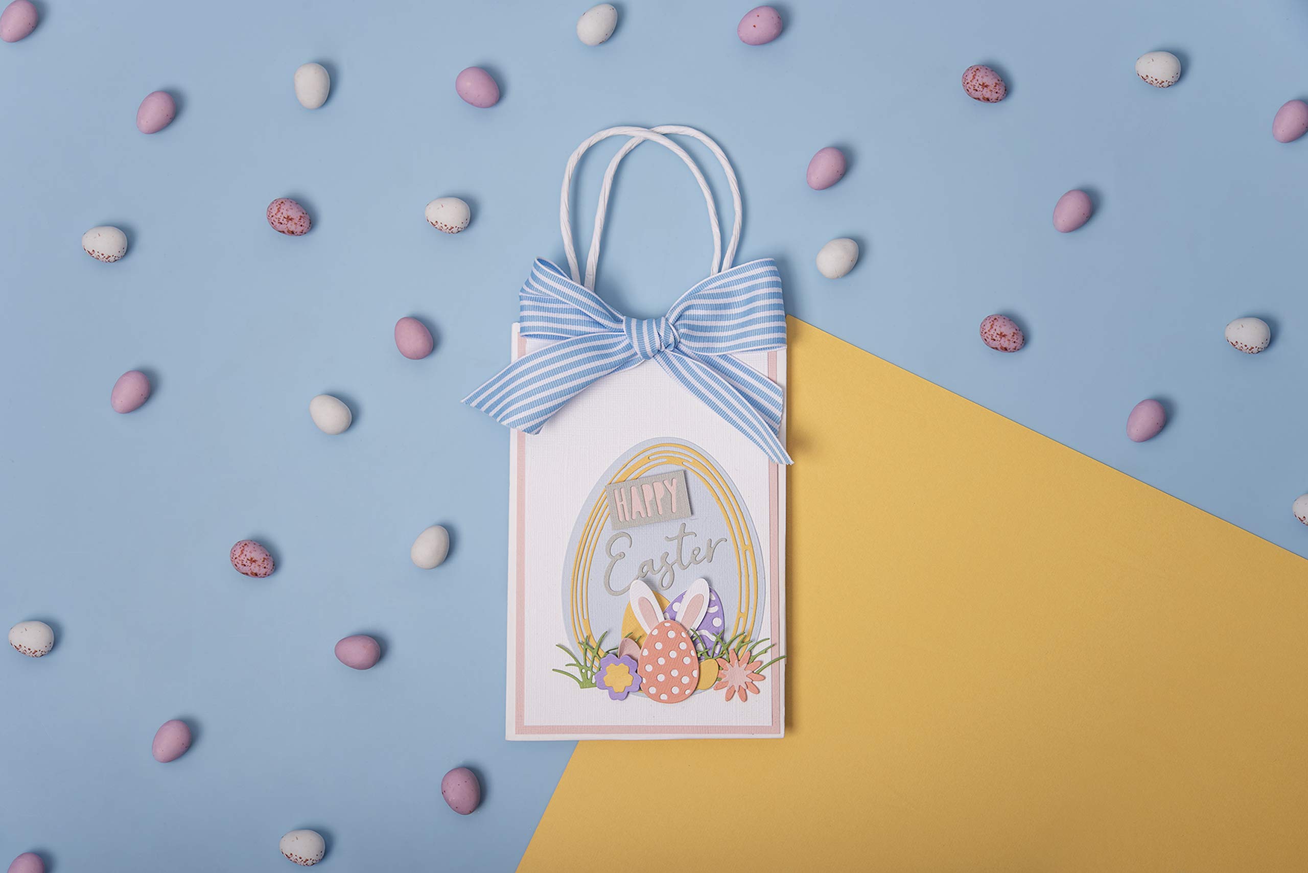 Sizzix Thinlits Die Set 17 Pack Easter Sentiments by Emily Tootle, Multicolor