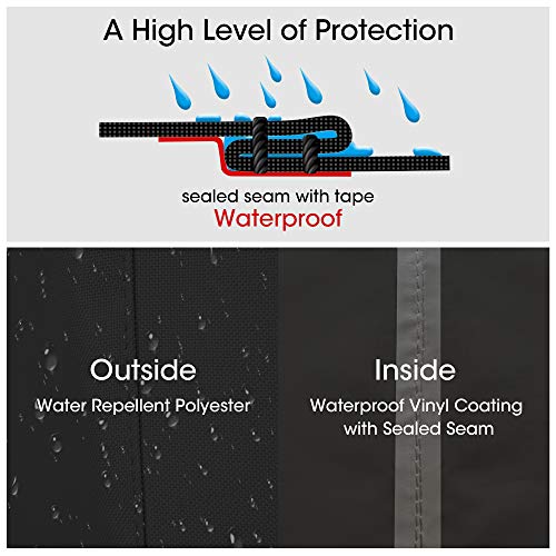 Unicook Griddle Cover, Compatible for Blackstone 36 Inch ProSeries Grill and Members Mark, Flat Top Grill Cover with Sealed Seam, Heavy Duty Waterproof Large Grill Cover 75 Inch, Includes Support Pole