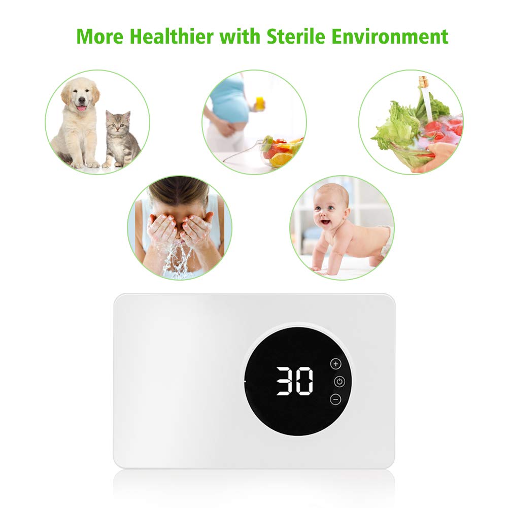 WSTA Portable Ozone Purifier,600mg/h Multipurpose Ozone Machine for Air, Water, Food, Home,Room,Office