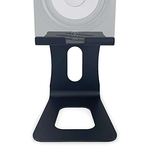 Soundrise PRO-9 Studio Monitor Speaker Stands, Black Pair, Heavy Duty Desktop, DJ and Sound Technician Reference Support, Front Surround Sound with Vibration Absorption, Original Design Made in USA